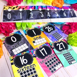 Tie Dye Retro Classroom Decor Bundle Classroom Bulletin Board Display ...