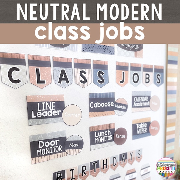 Classroom Jobs Chart - Etsy