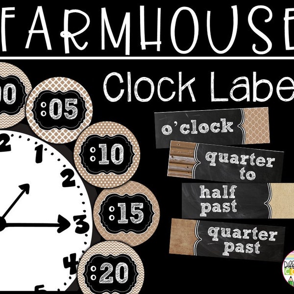 Farmhouse Wall Clock - Etsy