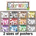 PRINTABLE Color Posters Pack | Confetti Rainbow Classroom Decor ...