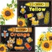 PRINTABLE Color Posters Pack | Sunflower Farmhouse Classroom Decor ...