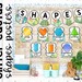 PRINTABLE Shape Posters and Charts | Cactus Classroom Decor | 2D and 3D ...