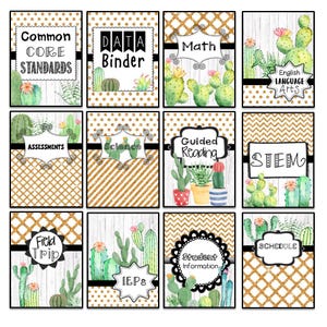 Editable Binder Covers and Spines | Neutral Classroom Decor | Printable ...