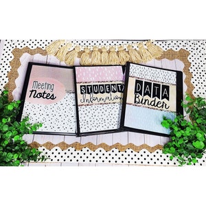 Editable Binder Covers and Spines Neutral Boho Classroom Decor ...