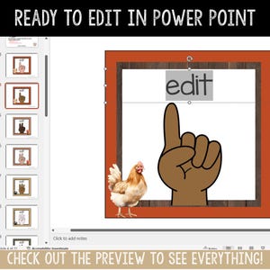 Classroom Hand Signal Posters Chicken Farm Classroom Decor Editable ...