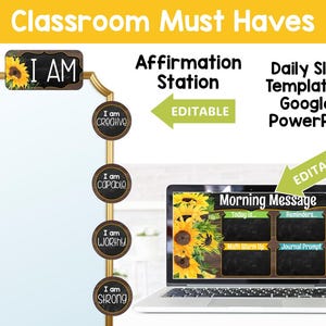 Bright Sunflower Classroom Decor Bundle | Printable Classroom Bulletin ...