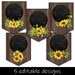Editable Bunting Bulletin Board Banner Letters Sunflower Farmhouse ...