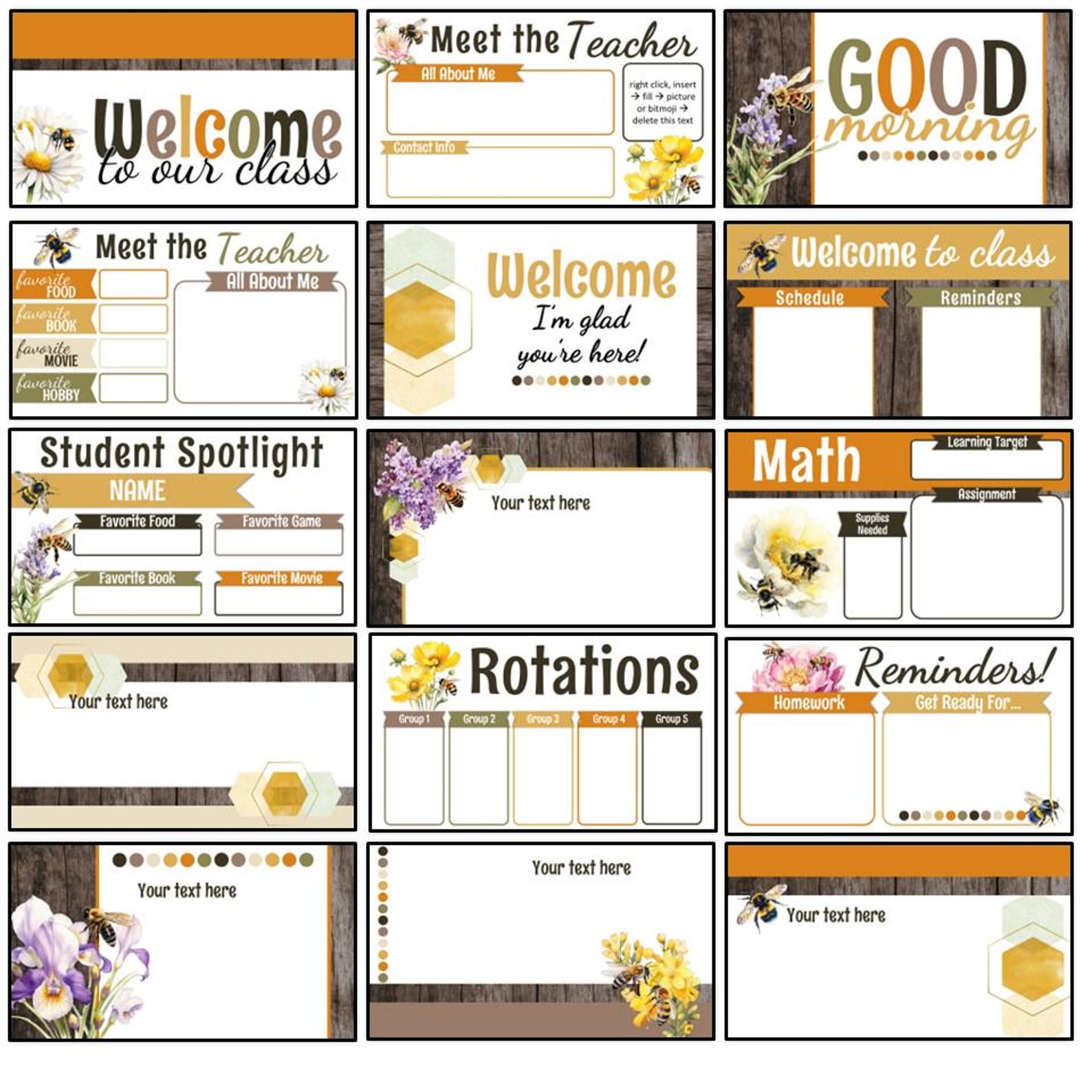 Daily Slides Classroom Daily Slides for Teachers With TIMERS Google ...