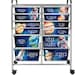 10 Drawer Rolling Cart Labels Editable Space Classroom Decor Space ...