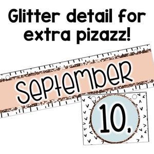 Flip Calendar for Classroom Neutral Classroom Theme Editable Flip ...