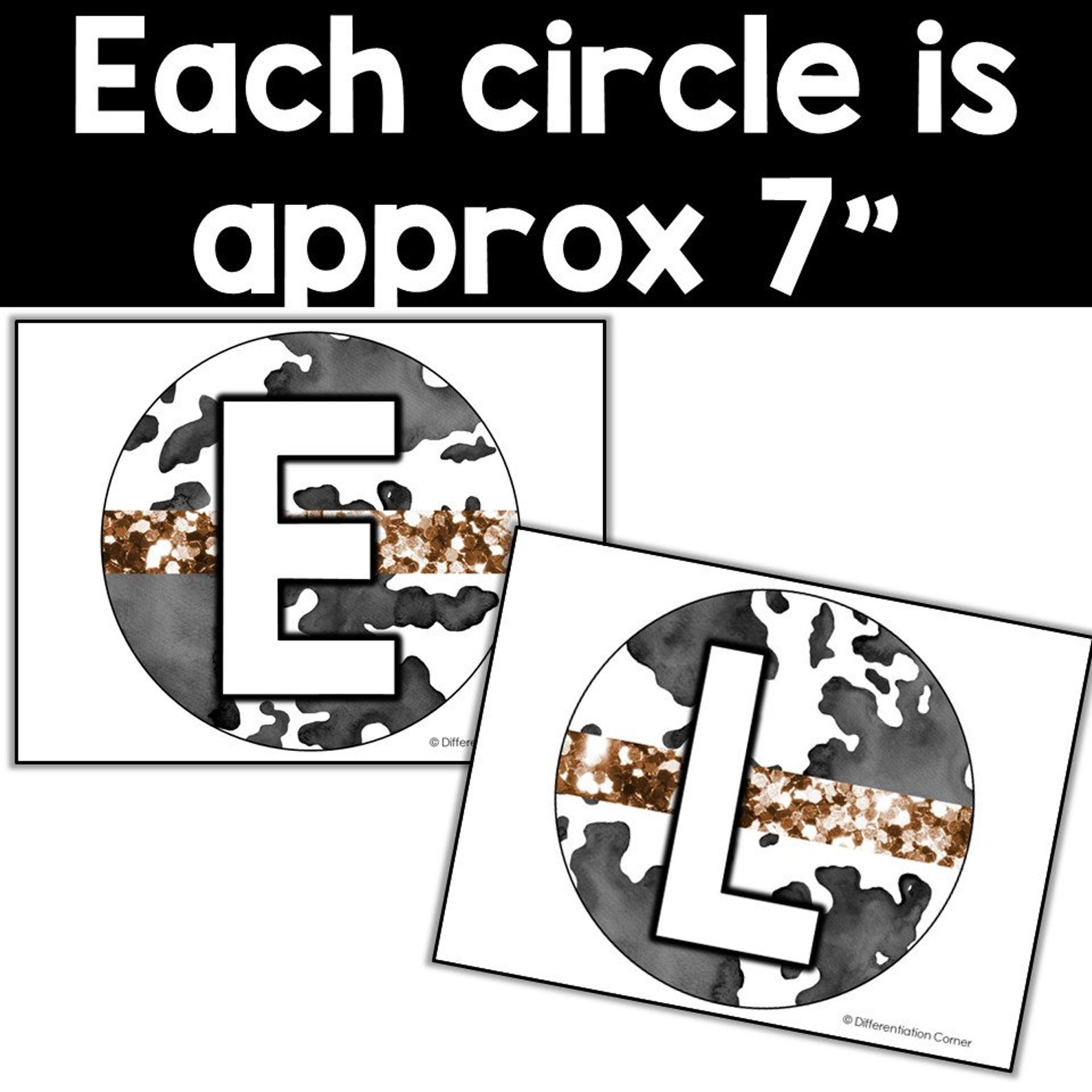 PRINTABLE Welcome Banner Farmhouse Cow Print Classroom Decor editable ...