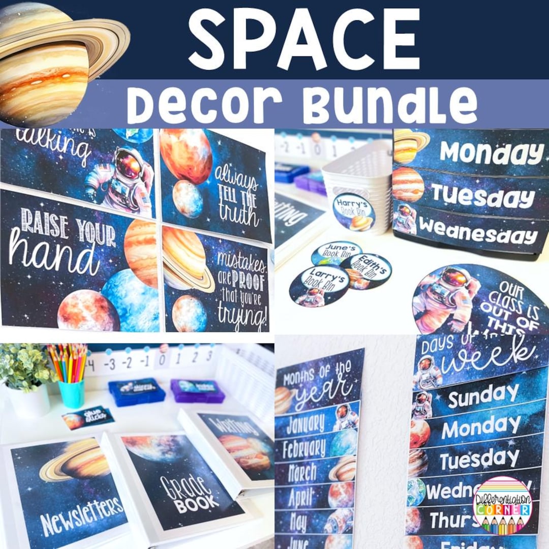 Space Classroom Decor Bundle | Space Theme Classroom Decor Outer Space ...