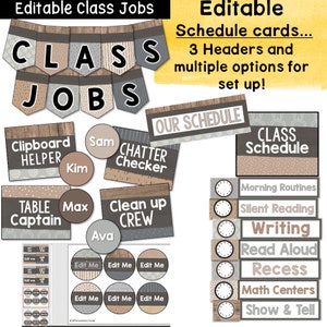 Modern Neutral Boho Classroom Decor Bundle | Classroom Bulletin Board ...