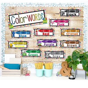 PRINTABLE Color Posters Pack | Confetti Rainbow Classroom Decor ...