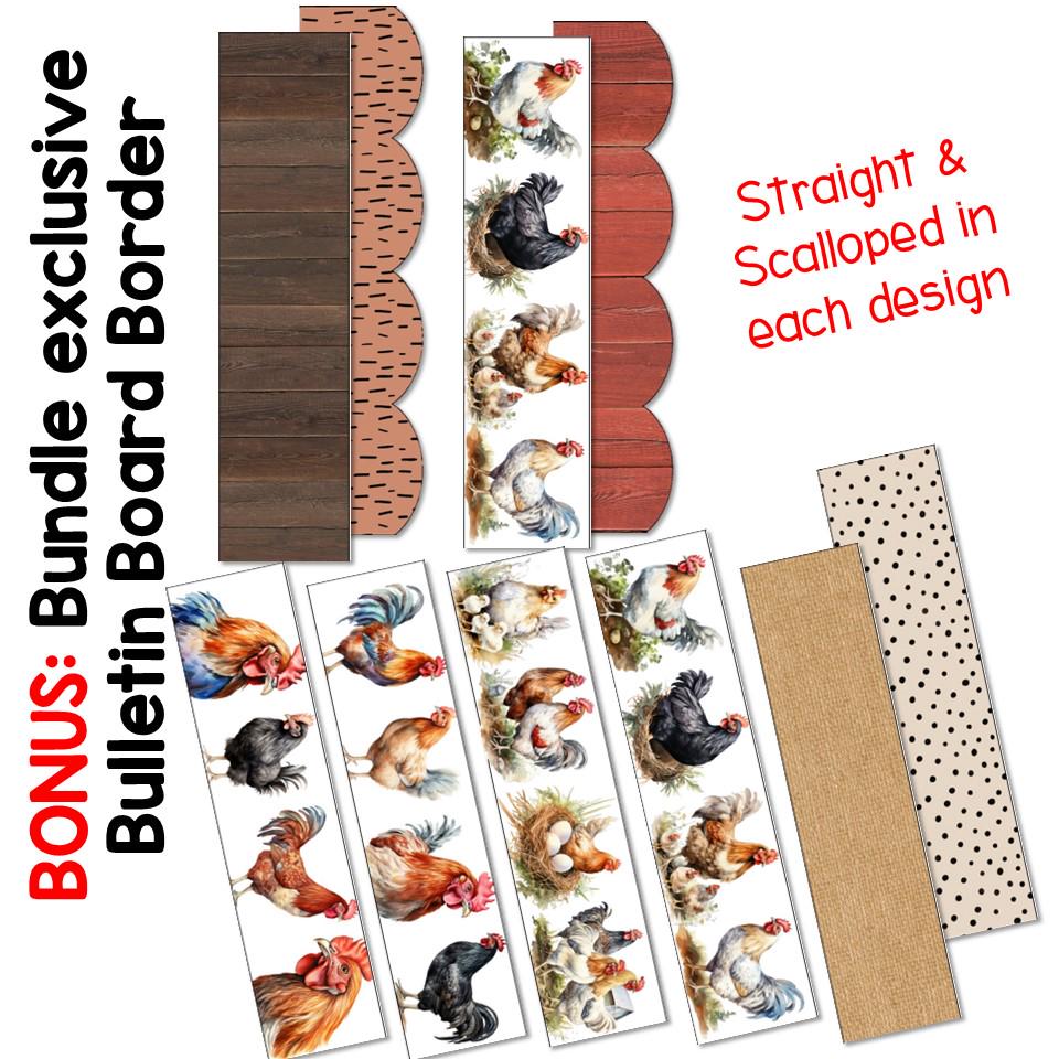 Chicken Farm Classroom Decor Bundle Chicken Classroom Theme Farm Theme ...