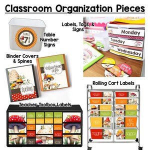 Mushroom Classroom Decor Bundle | Classroom Decorations | Retro ...