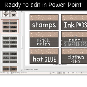 Neutral Teacher Tool Box Labels, Neutral Boho Classroom Decor Teacher ...