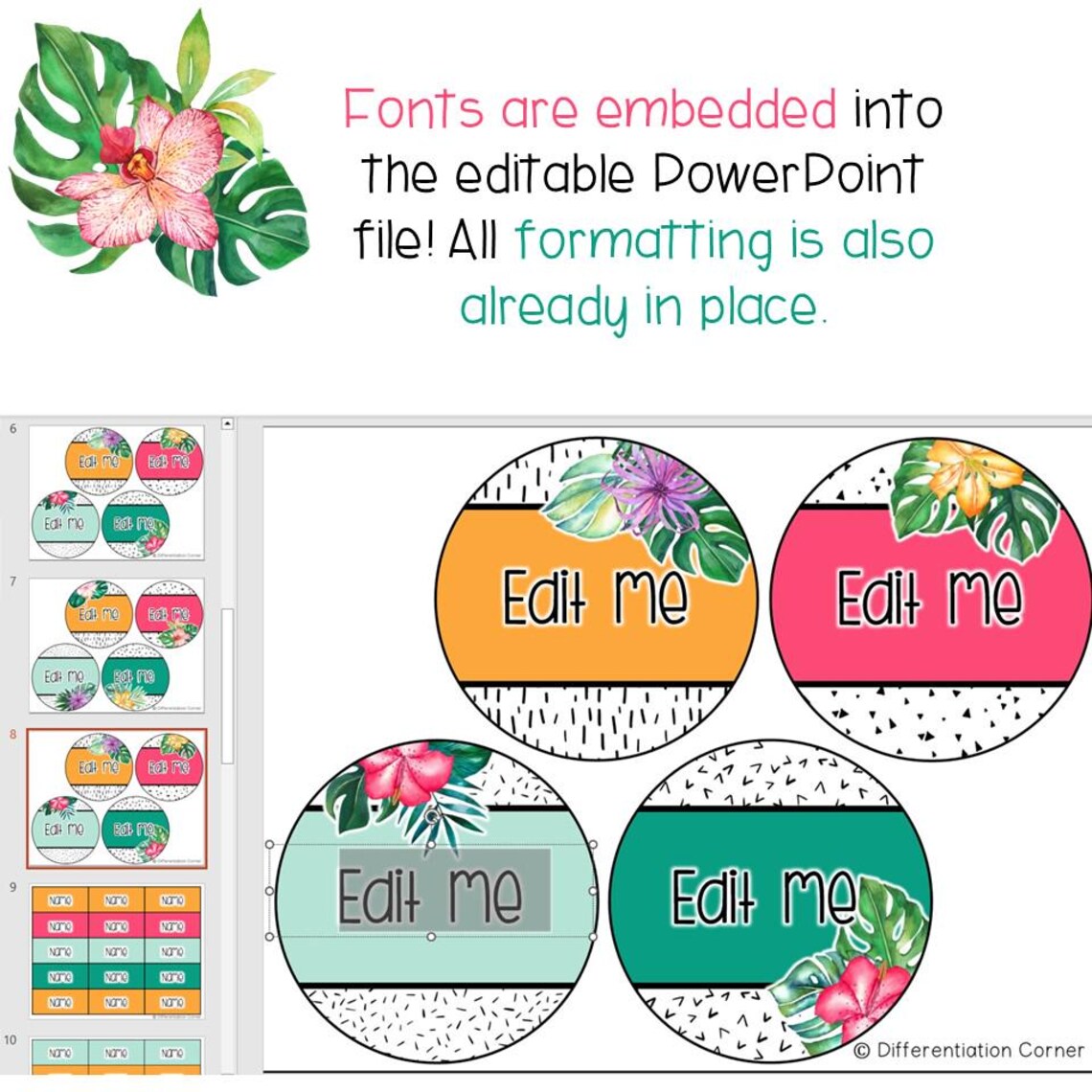 How We Go Home Dismissal Chart Template Tropical Classroom Decor | How ...