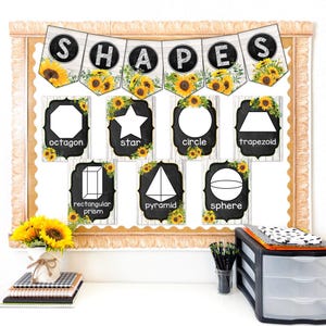 PRINTABLE Shape Posters and Charts | Sunflower Farmhouse Classroom ...