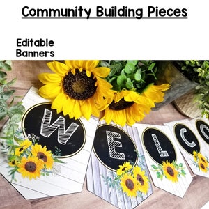 Bright Sunflower Classroom Decor Bundle | Printable Classroom Bulletin ...