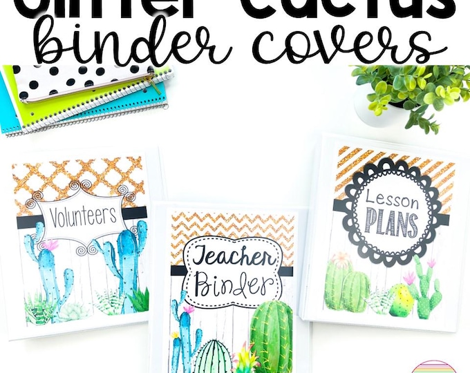 EDITABLE Colorful Binder Covers & Spines | Printable Binder Covers ...