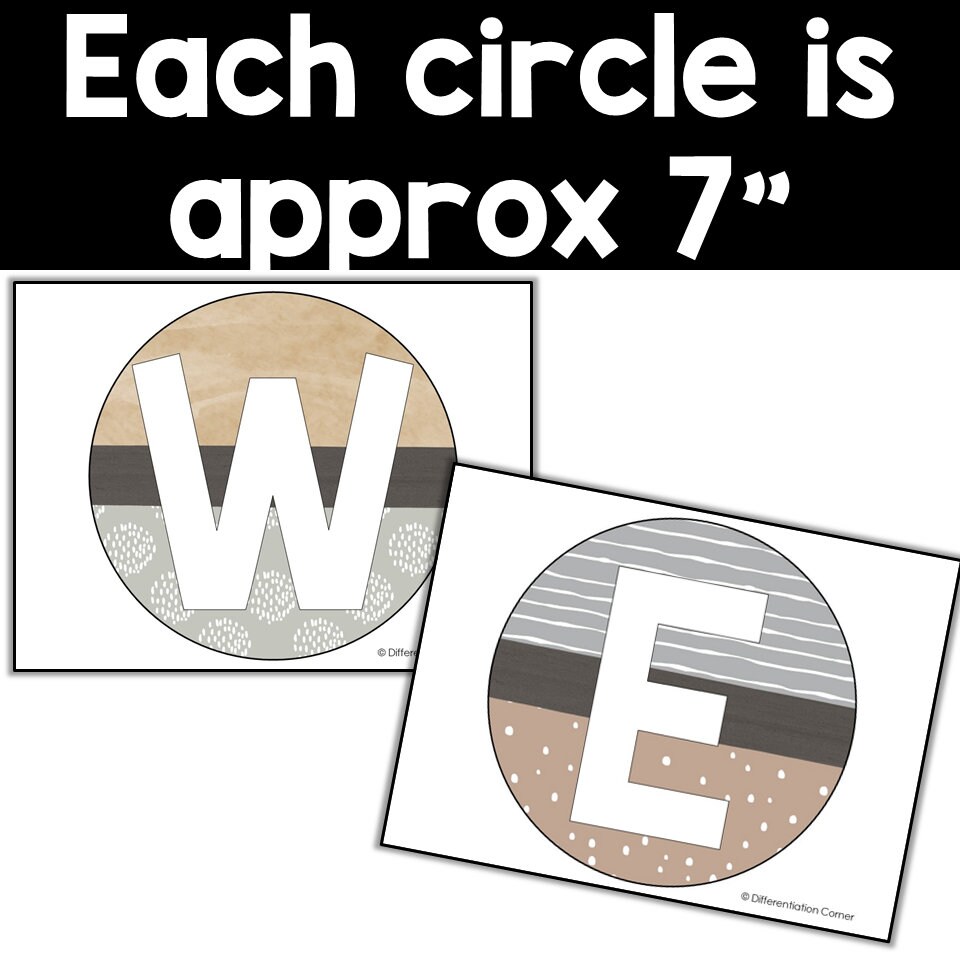 PRINTABLE Welcome Banner Boho Neutral Classroom Decor Neutral Welcome ...