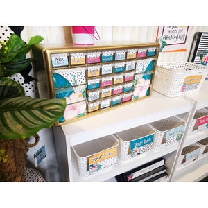 Tropical Teacher Tool Box Labels Tropical Classroom Decor - Etsy