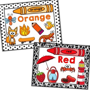 PRINTABLE Color Posters Pack | Black and White Classroom Decor | Black ...