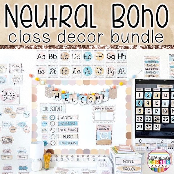 Boho Classroom Decor - Etsy