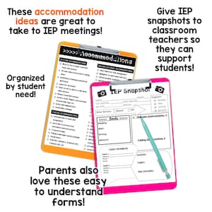 Special Education Teacher Binder Caseload Binder Special Education ...