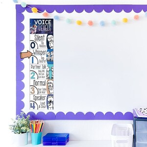 Printable Voice Level Chart Posters Space Theme Classroom Decor ...