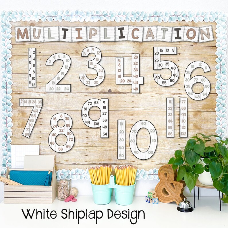 Neutral Multiplication Poster Times Tables Posters Skip Counting ...