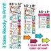 Printable Voice Level Chart Posters, Confetti Rainbow Classroom Decor ...