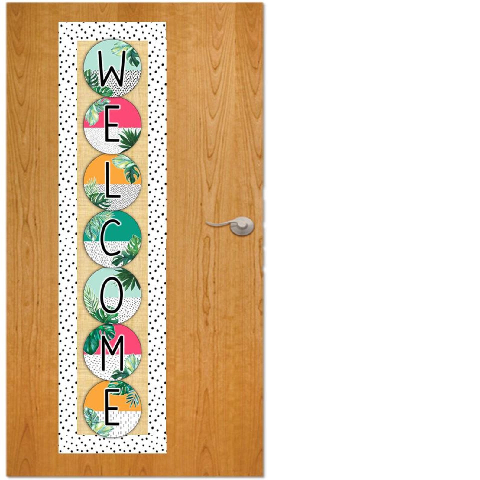 PRINTABLE Welcome Banner | Tropical Classroom Decor | Tropical Welcome ...