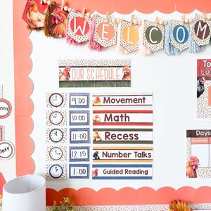 Chicken Farm Classroom Decor Bundle Chicken Classroom Theme Farm Theme ...