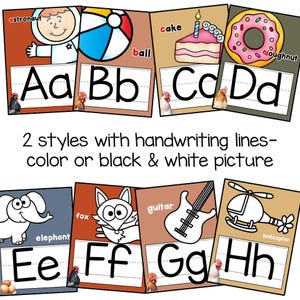 Alphabet Posters for the Classroom Chicken Farmhouse Classroom Decor ...
