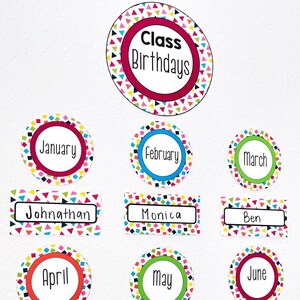 Classroom Calendar & Weather Display Set | Confetti Rainbow Classroom ...
