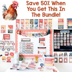 Printable Voice Level Chart Posters Chicken Farm Classroom Decor ...