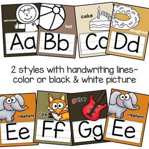 Cursive and Print Alphabet Posters for the Classroom Bee Classroom ...