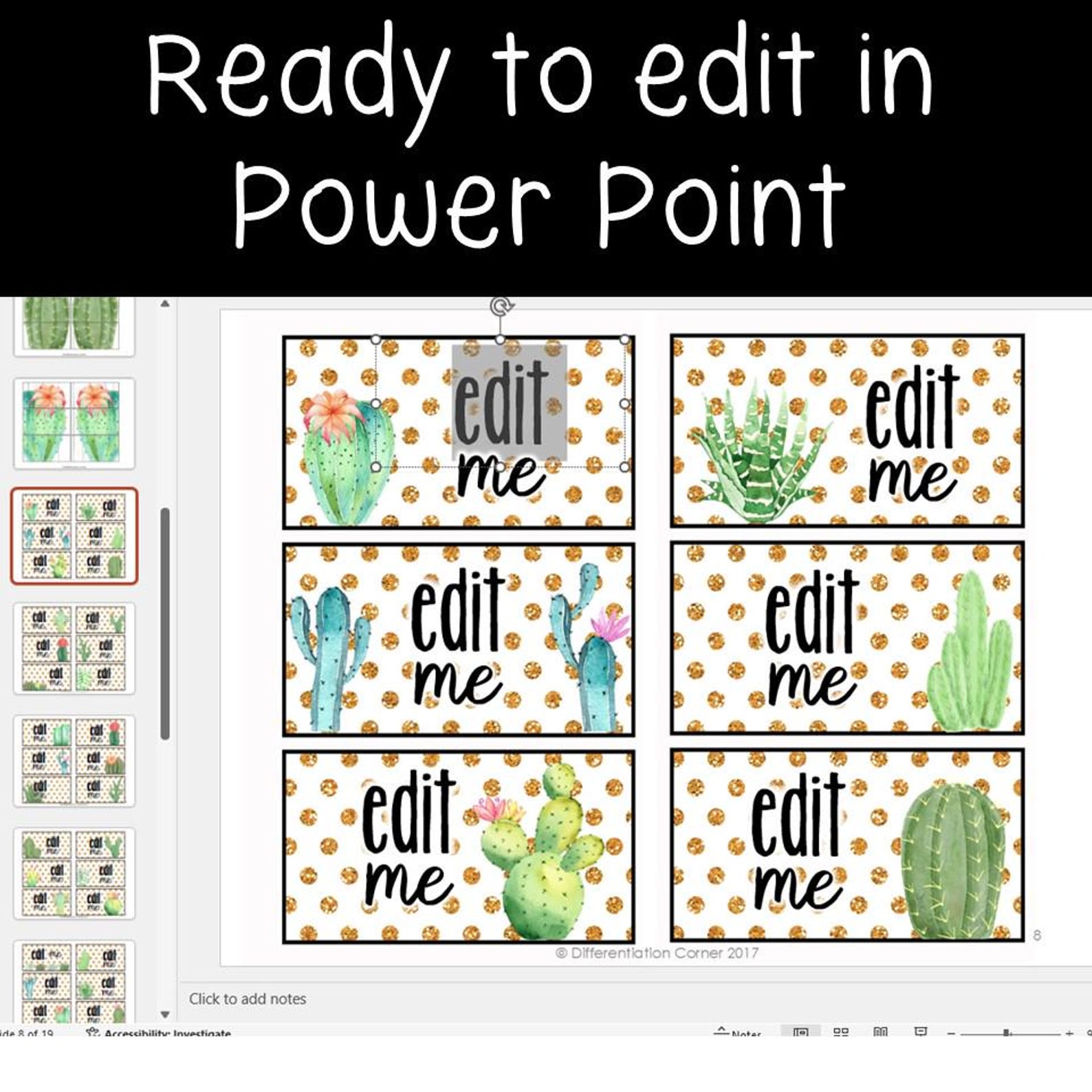 Cactus Teacher Tool Box Labels, Cactus Classroom Decor Teacher Toolbox ...
