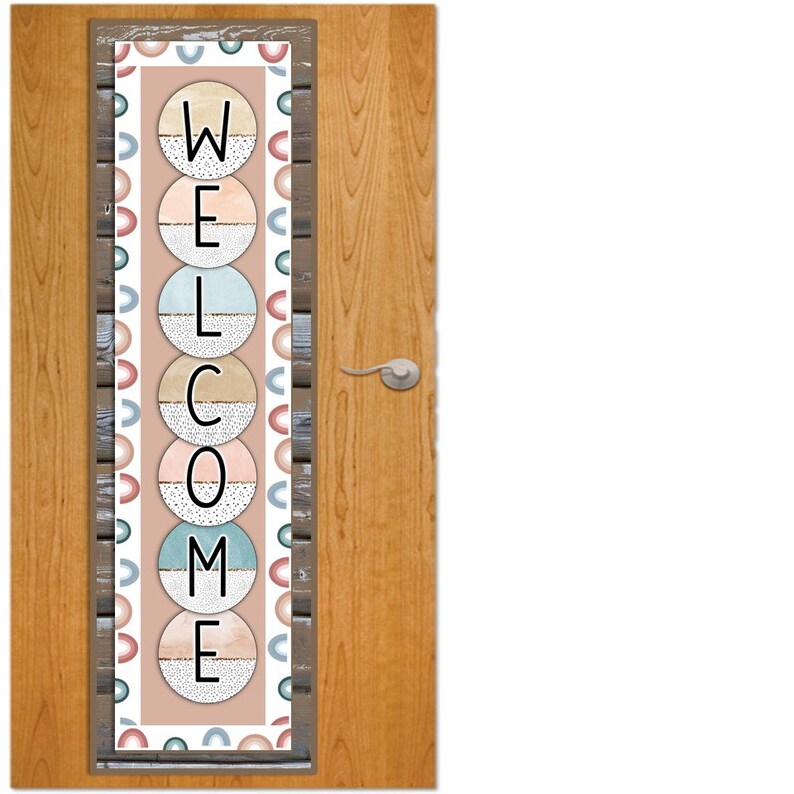 PRINTABLE Welcome Banner Boho Neutral Classroom Decor - Etsy