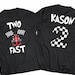 Two Fast Shirt, Birthday Boy Shirt, Racecar Birthday Tee, Birthday Boy ...