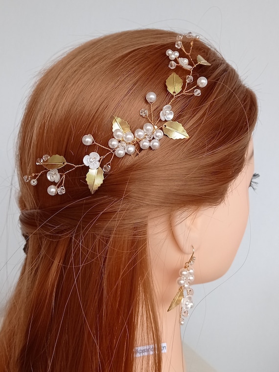Pearl hair clips and combs store