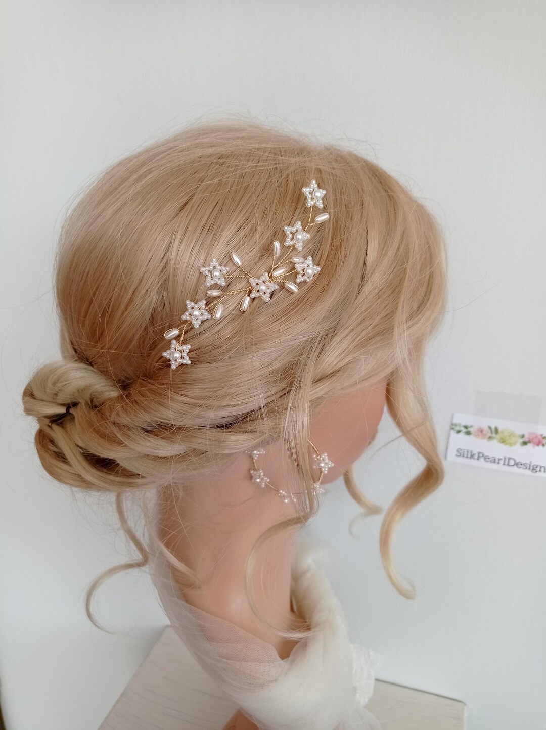 Celestial Hair Pins for Wedding, Silver Celestial Hair Comb, Celestial ...