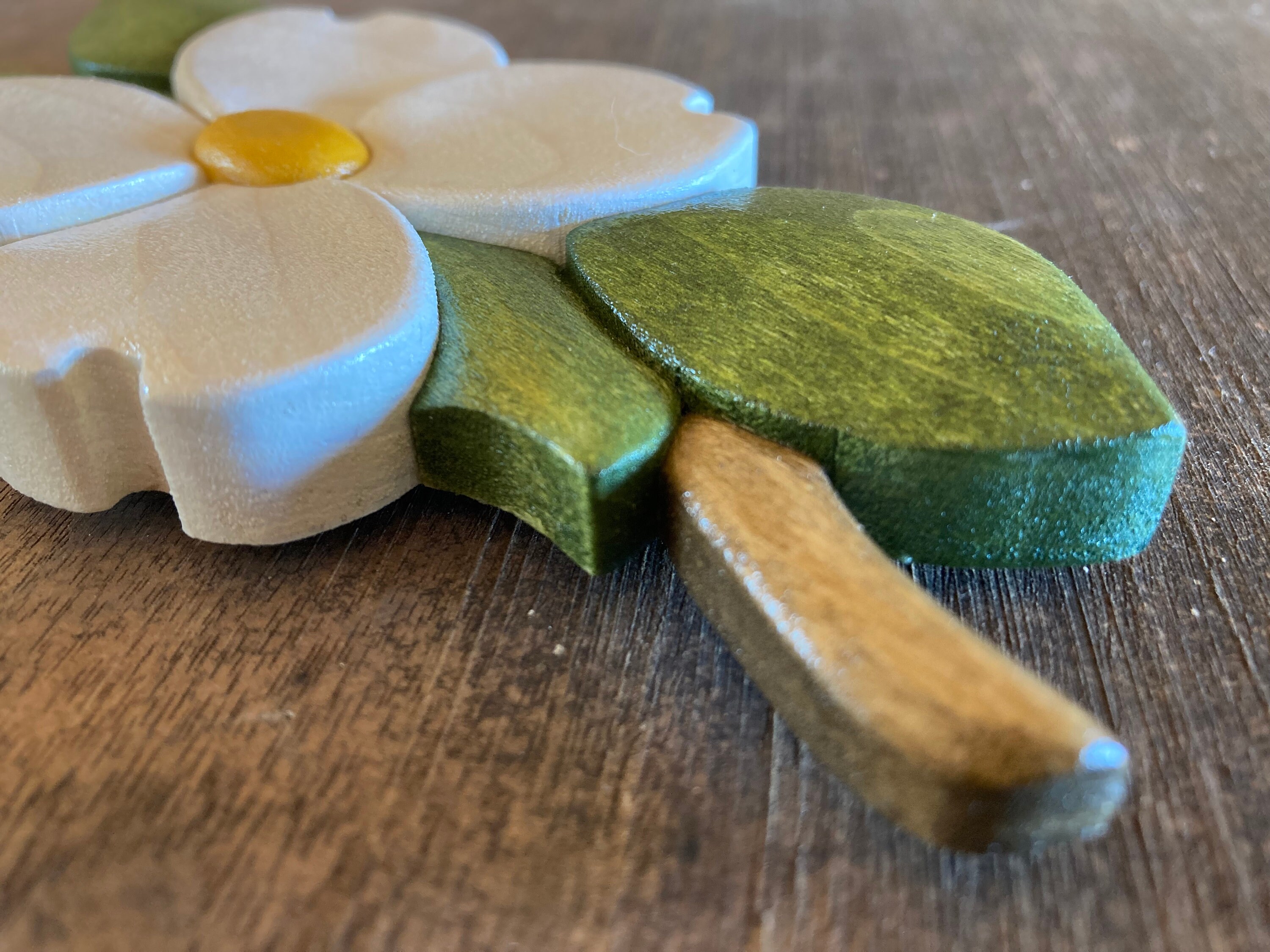 Dogwood Flower Ornament, Wood Art, Refrigerator Magnet, Locker Magnet ...