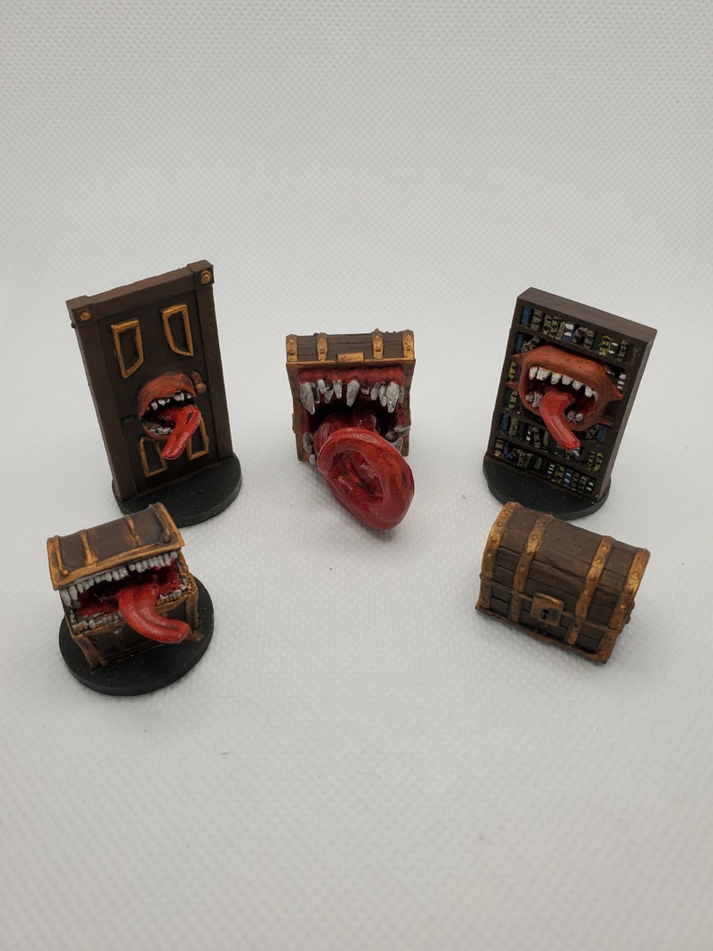 D&D Hand Painted Mimic Set - Etsy