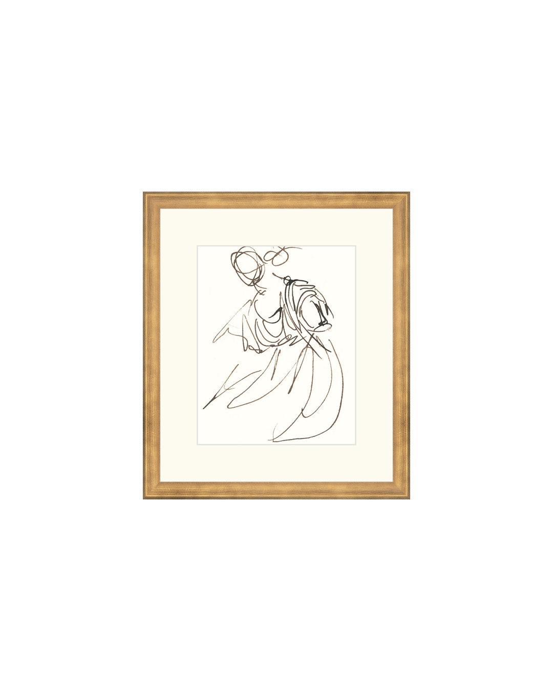 Figure Study III. Female Form Sketch. Feminine Drawing Art. Sketch of a ...