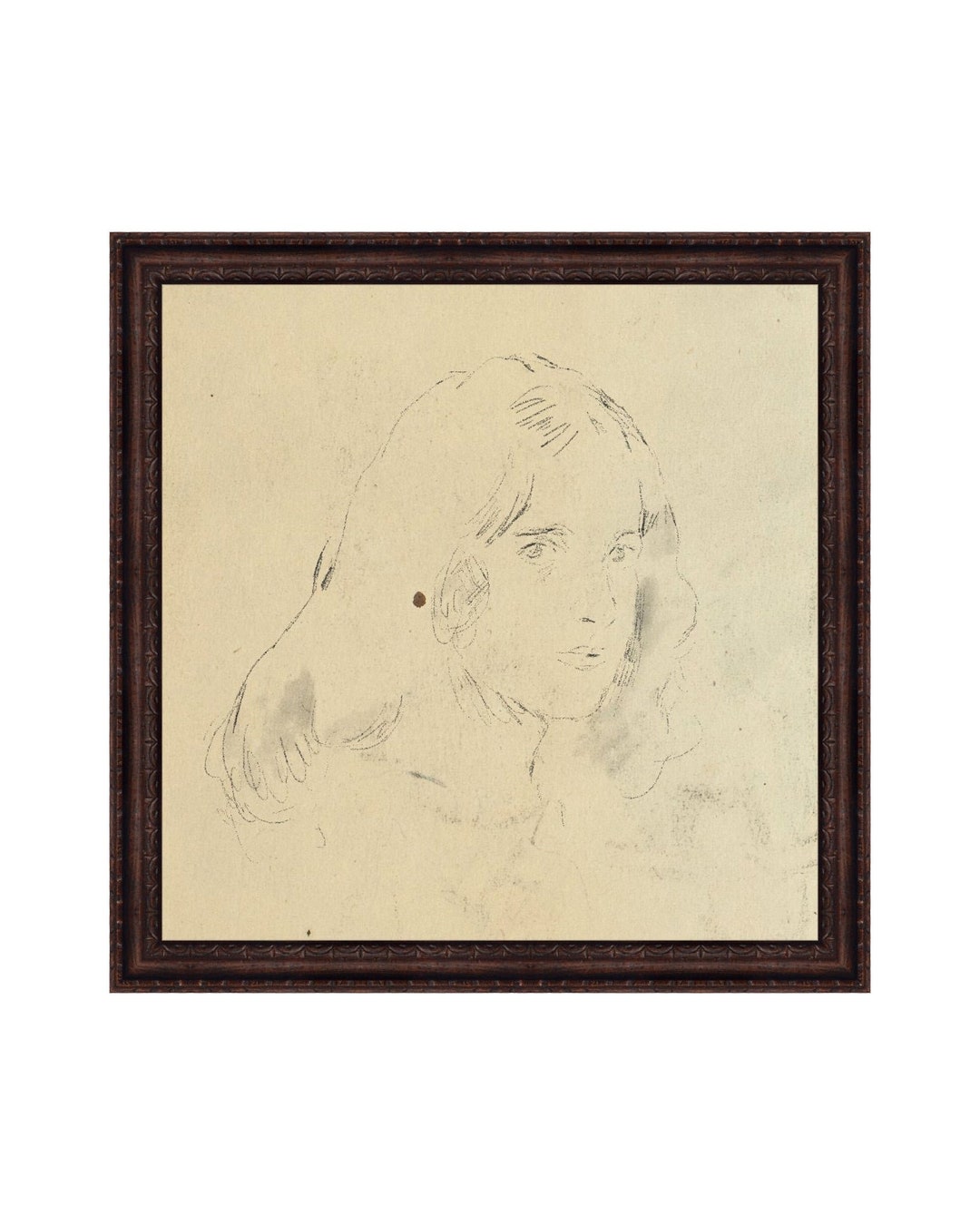 Sketch of a Lady 2. Sketch Drawing. Female Drawings. Woman Face Line ...