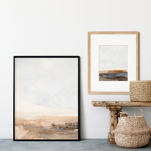 Rust Landscape Set of Two. Rust and Brown Modern Landscape Set of Two ...
