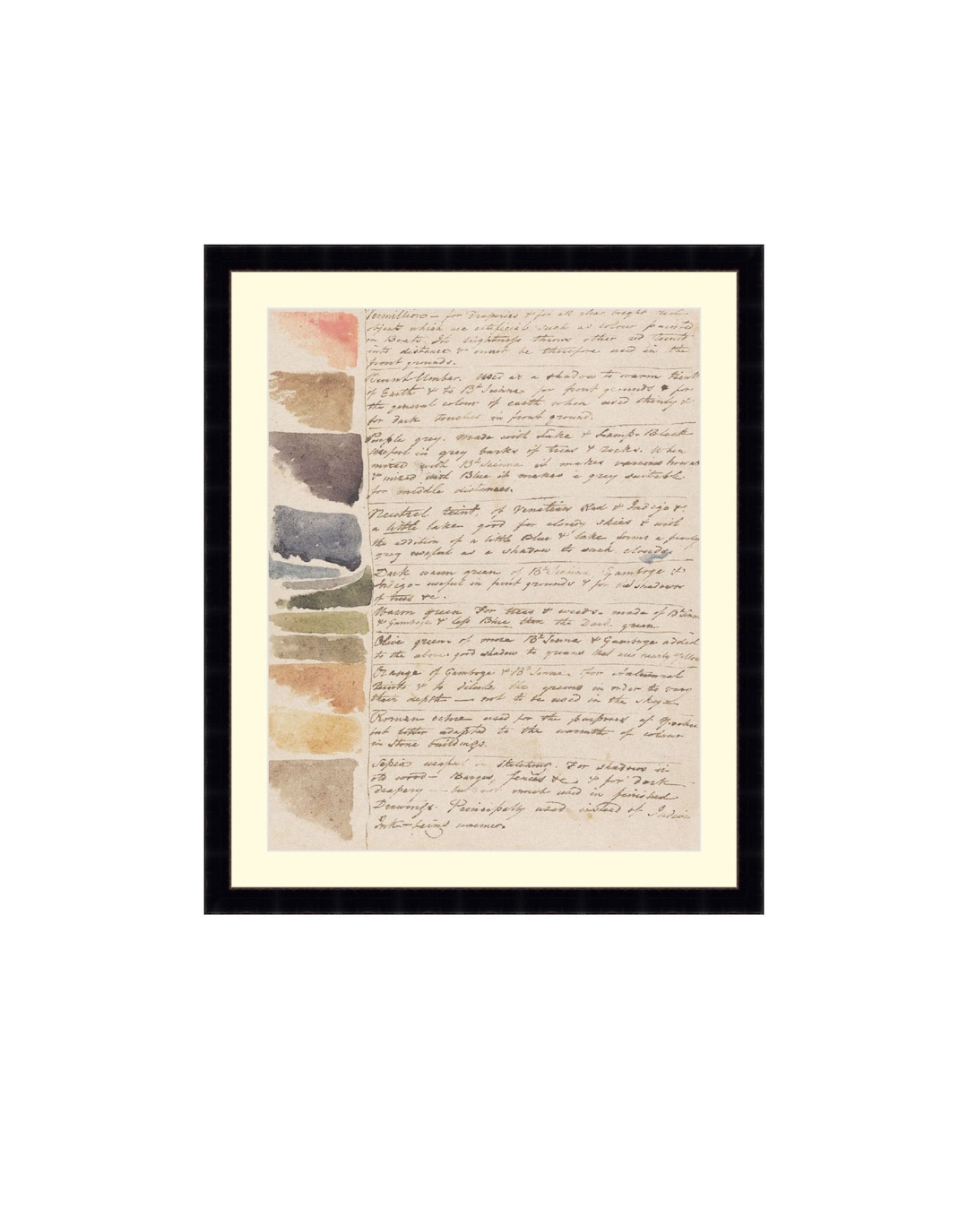 Color Studies. Vintage Drawings. Vintage Print. Studies Drawing Vintage ...